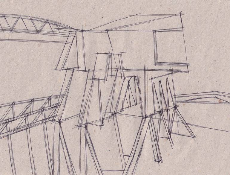 Construction №4 Drawing by Alexandr Mylnikov | Saatchi Art