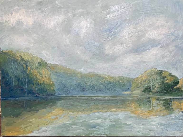 Wake Forest Lake Painting by Steven Nagy | Saatchi Art