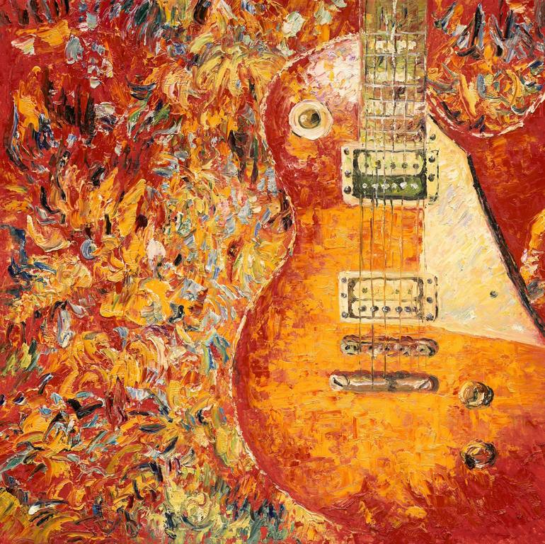 60 Les Paul Painting by Doug Parr | Saatchi Art