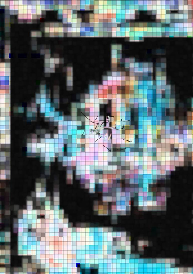 Pixilate Painting by Mark Kaminsky | Saatchi Art