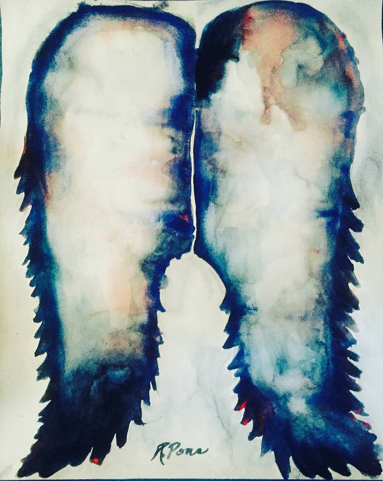 BLUE BLOOD Painting by Rebecca Pons | Saatchi Art