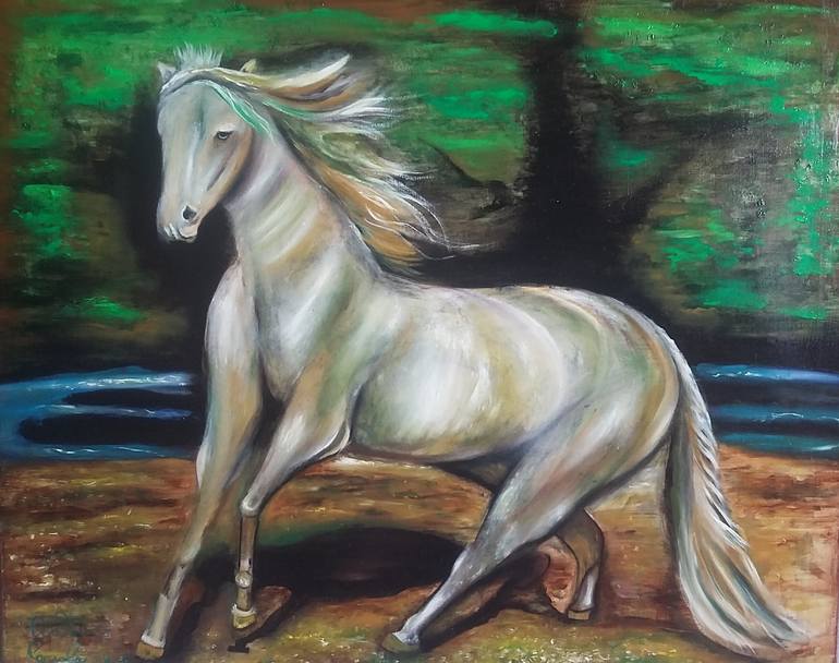 il grande cavallo Painting by Antonio Cariola | Saatchi Art