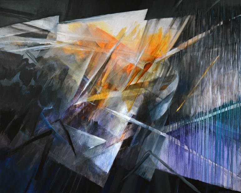Weathering The Storm I Painting by Rochelle Blumenfeld | Saatchi Art