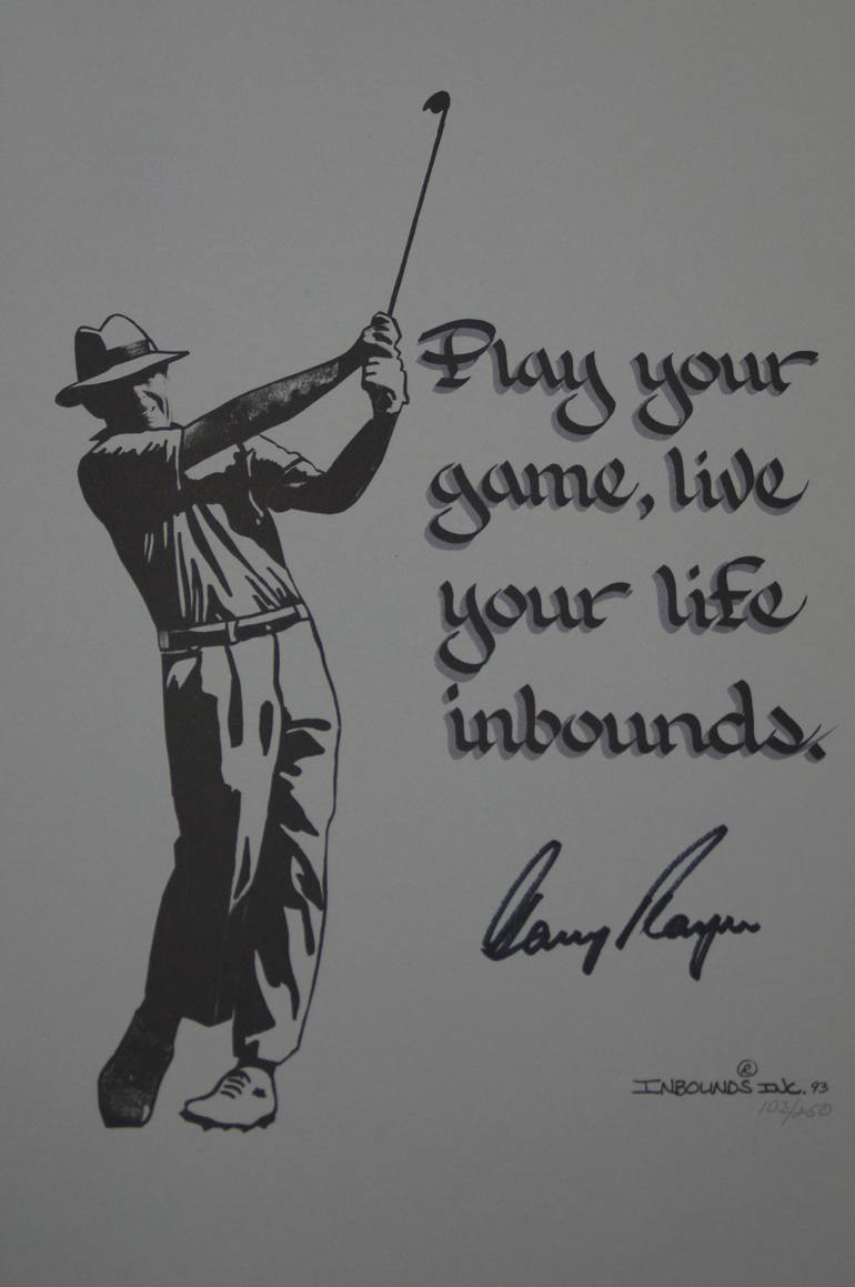 Gary Player signed Litho print Drawing by Don Simons | Saatchi Art