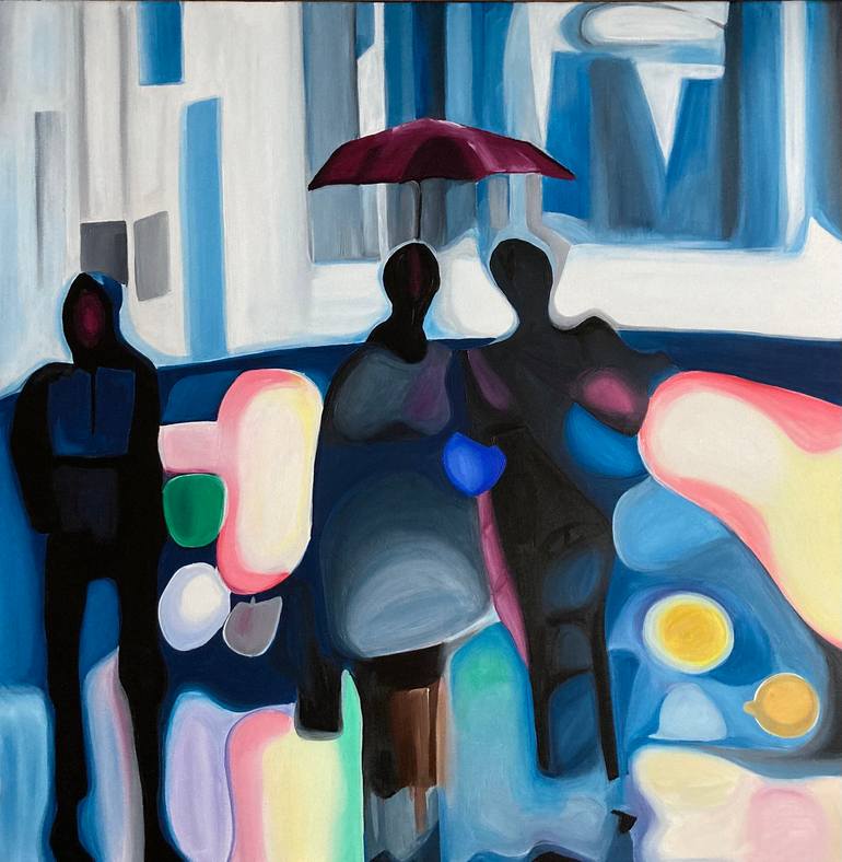 Rainy Days Painting by Jana Kiripolska | Saatchi Art