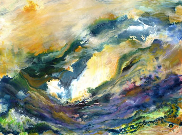 Cascade Calamity Painting by Holli Jacobson | Saatchi Art