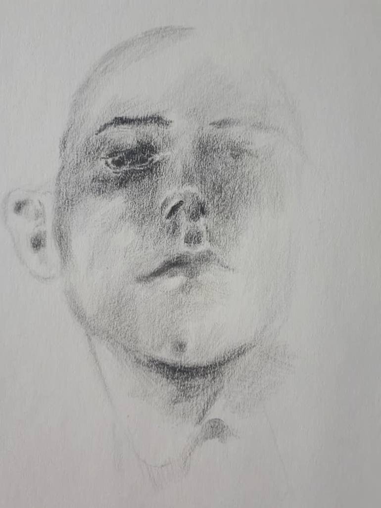 Nowhere Guy Drawing by Adrian Lupu | Saatchi Art