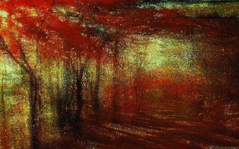 Autumn Forest - Limited Edition of 1 Painting by Mihailo Curcin ...
