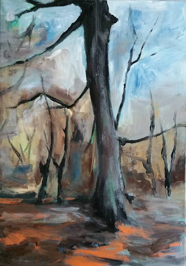Beech in Northern Germany Painting by Clemens Groth | Saatchi Art
