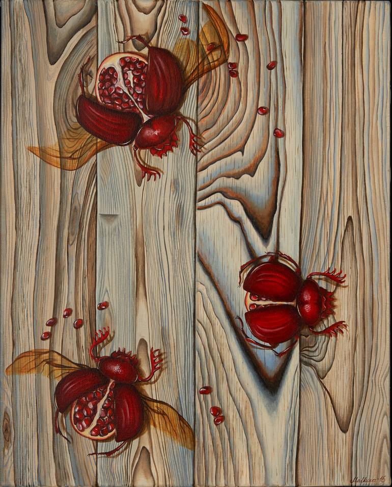 Hidden features Painting by Elena Malkova | Saatchi Art