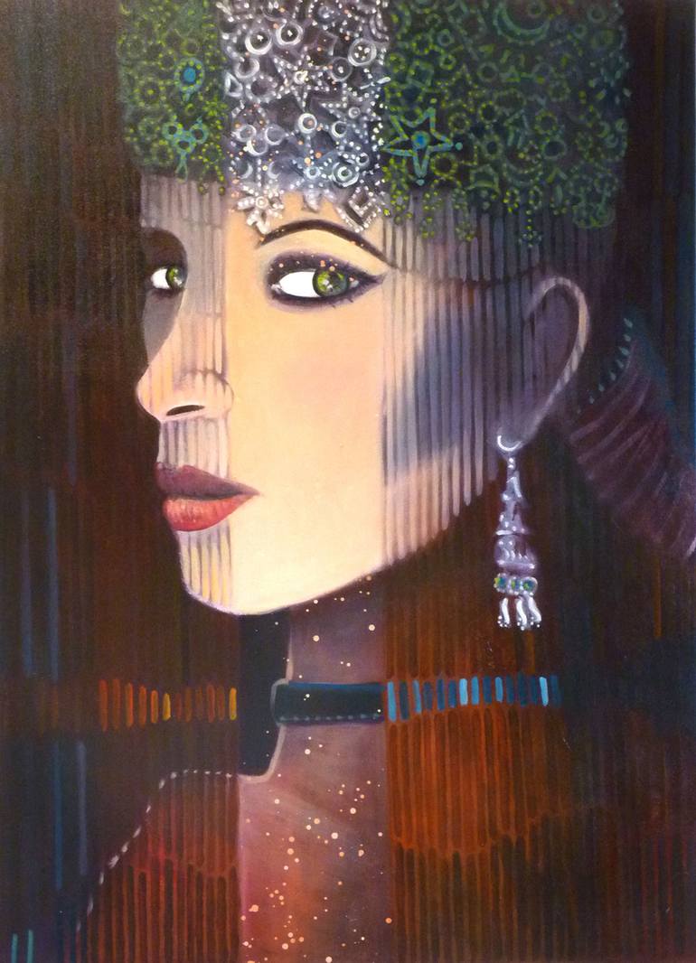 The russian Bride Painting by Urwana Debouclans Leducq | Saatchi Art