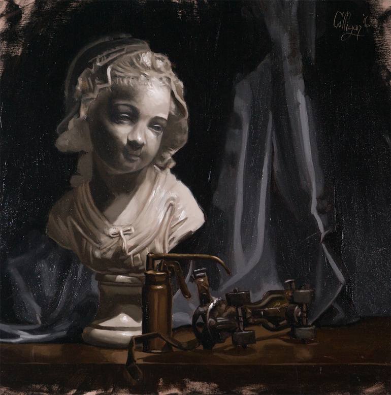 the Squeaky Wheel Painting by Greg Colligan | Saatchi Art