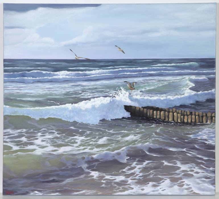 Sea breeze Painting by Christine Oster | Saatchi Art United Kingdom