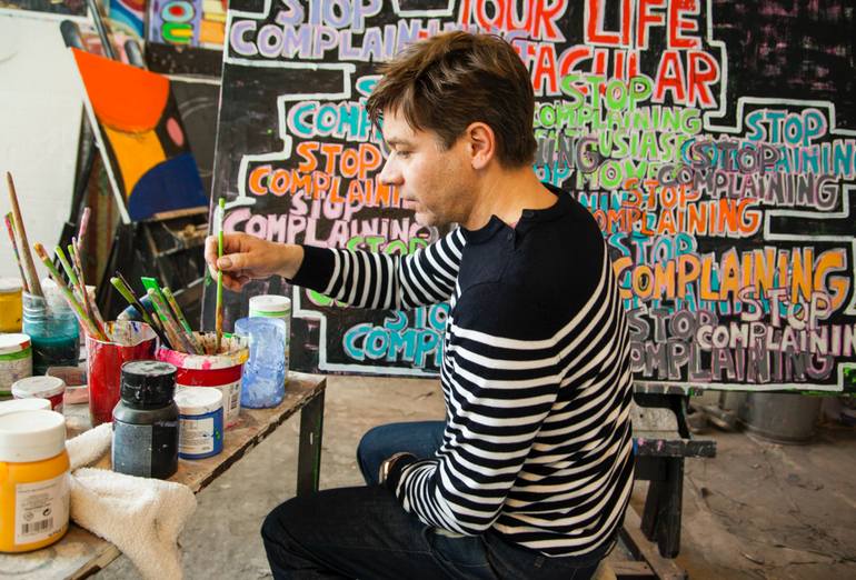 STOP COMPLAINING Painting by Dirk Janssens | Saatchi Art