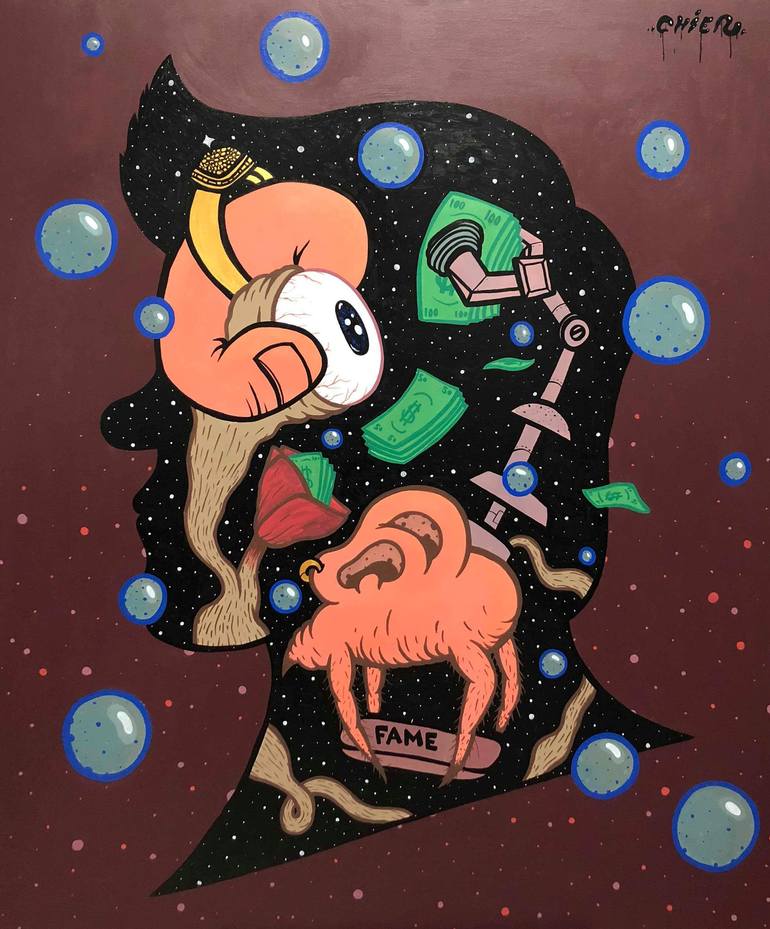 Mastermind Painting by Alex Chien | Saatchi Art