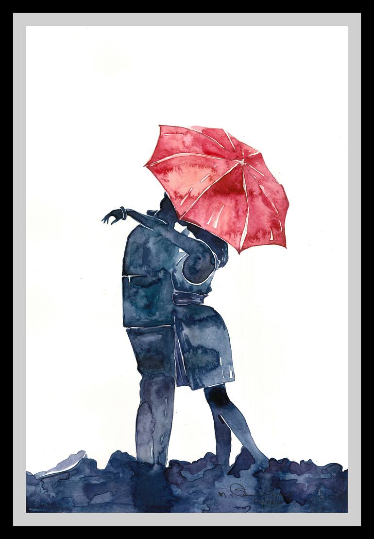 Love Shadow Painting by Sachu Anath | Saatchi Art