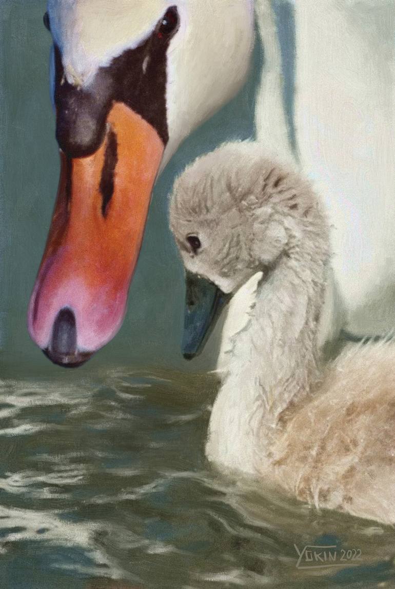 DUCKLING Painting by Yokin Art | Saatchi Art