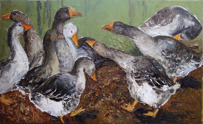 shout Painting by Darya Shemyakina-Akderly | Saatchi Art