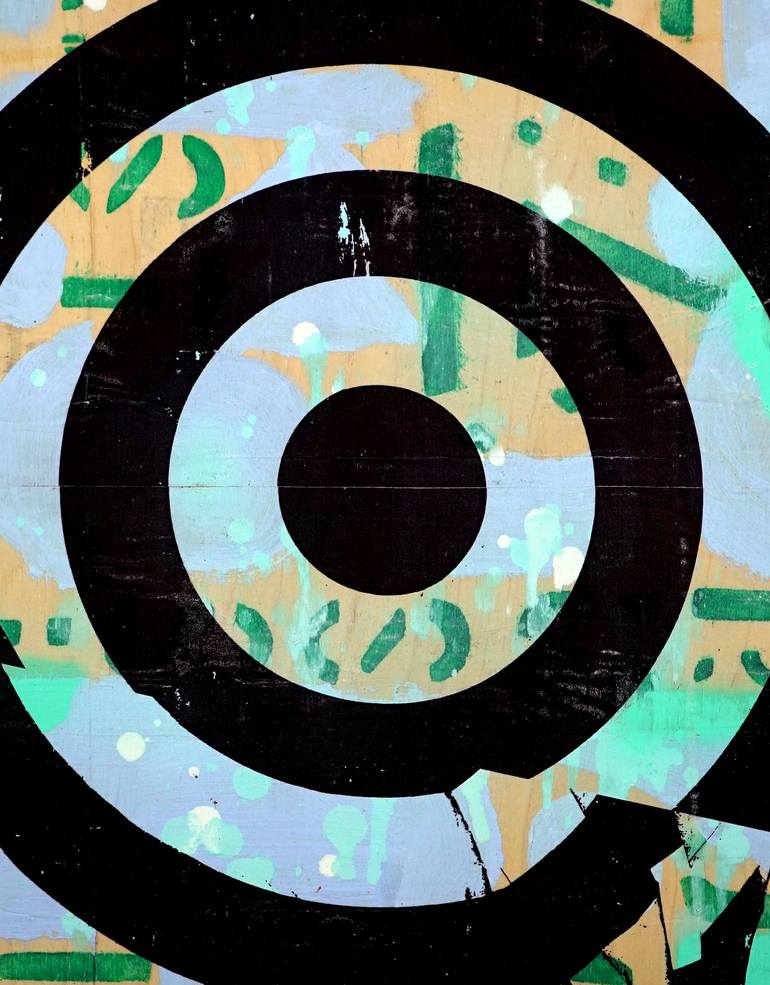 Blue Bullseye Painting by Joe Kral | Saatchi Art
