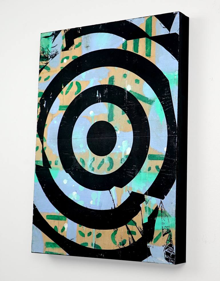 Blue Bullseye Painting by Joe Kral | Saatchi Art