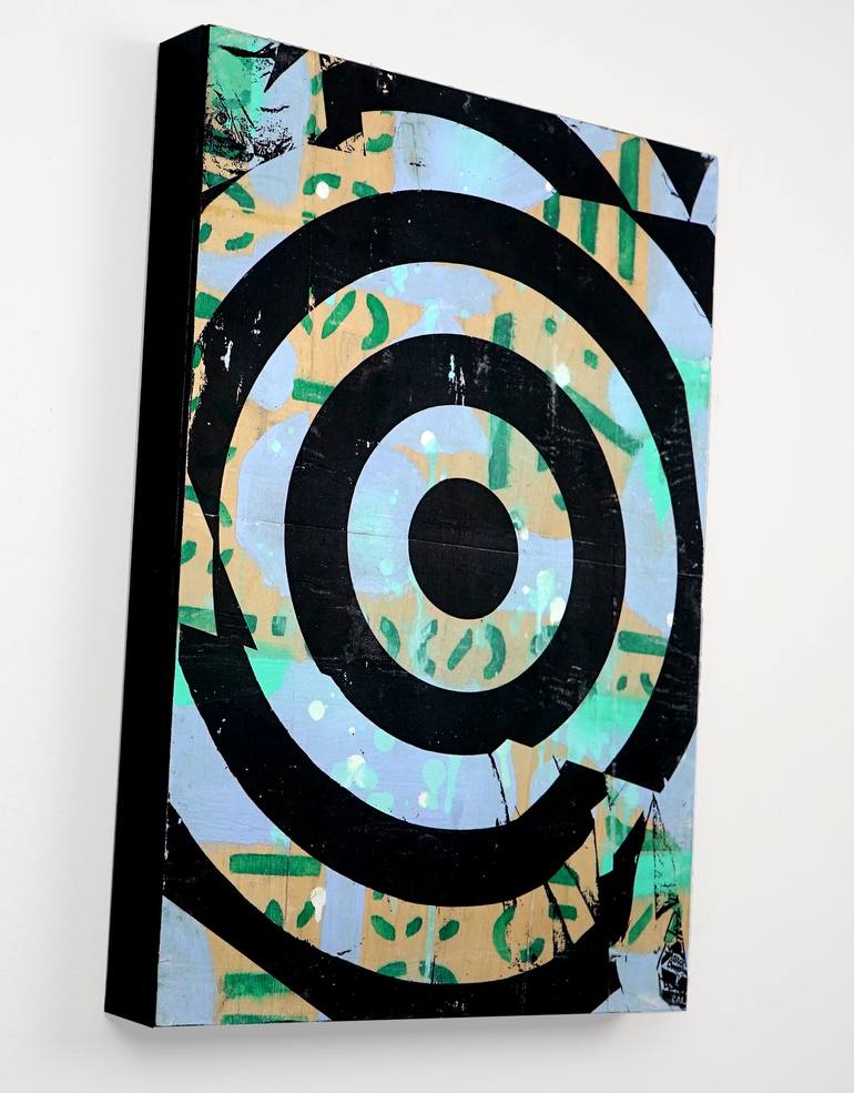Blue Bullseye Painting by Joe Kral | Saatchi Art