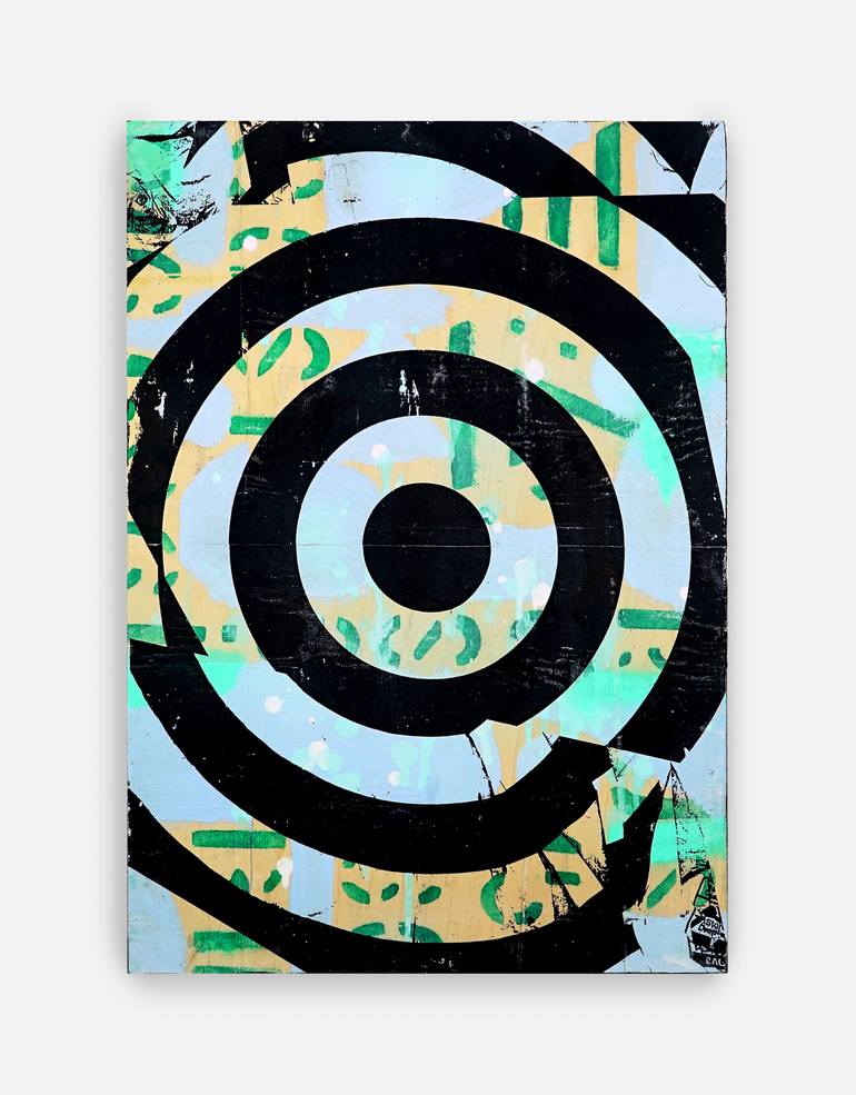 Blue Bullseye Painting by Joe Kral | Saatchi Art
