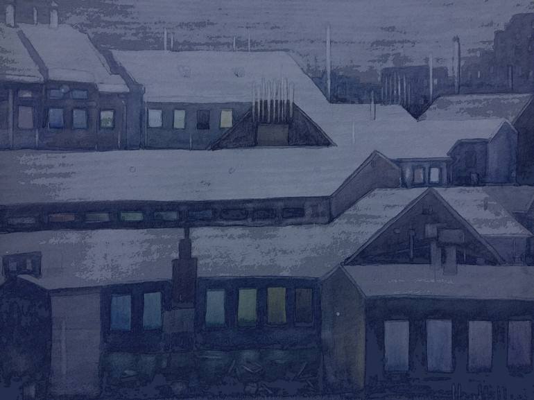 The Landscape with Institution of Farmacology Painting by Rustem ...