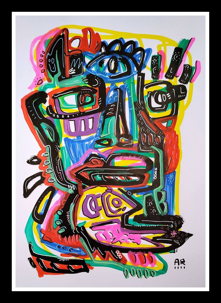 LOVE FACE Drawing by Ángel Rivas | Saatchi Art