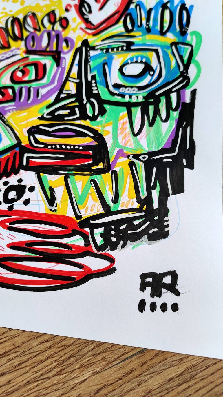 LOVE FACE Painting by Ángel Rivas | Saatchi Art