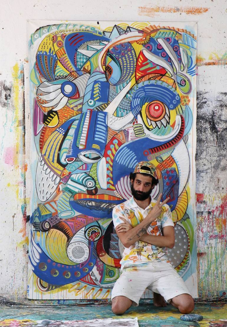 ENERGY FLOWS Painting by Ángel Rivas | Saatchi Art