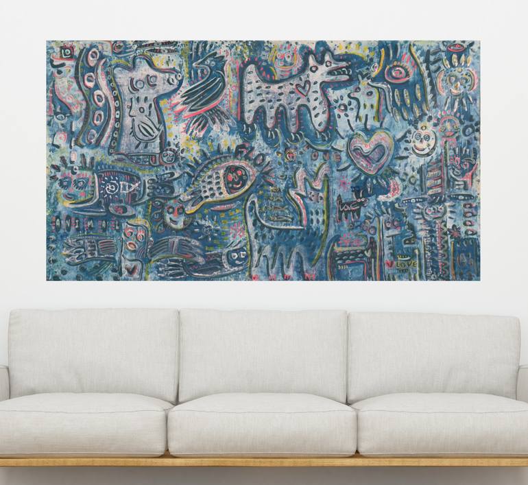 NATURAL FLOW Painting by Ángel Rivas | Saatchi Art