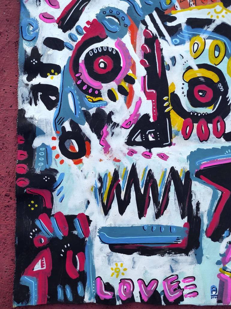 LOVE FACE Painting by Ángel Rivas | Saatchi Art