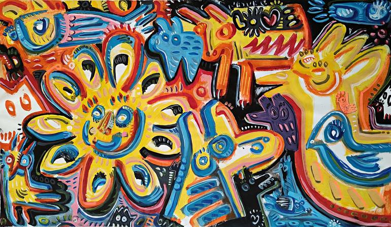 LOVE NATURE Painting by Ángel Rivas | Saatchi Art