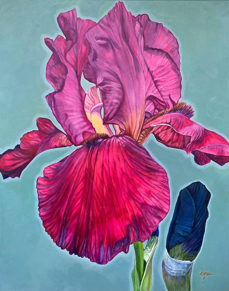 Iris - Spring Queen Painting by Erika Lozano | Saatchi Art