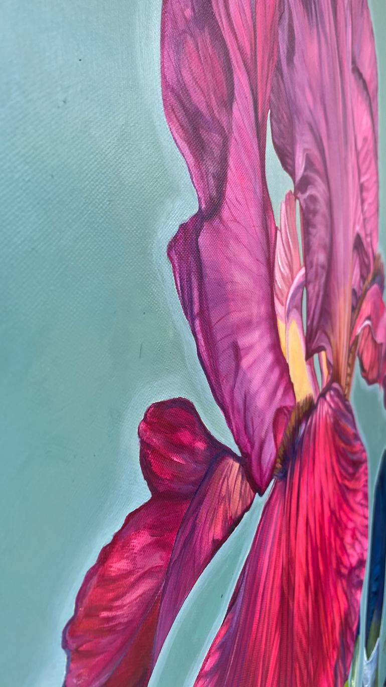 Iris - Spring Queen Painting by Erika Lozano | Saatchi Art