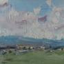 Winter Sky, Arreton Downs Painting by Alan Daysh | Saatchi Art