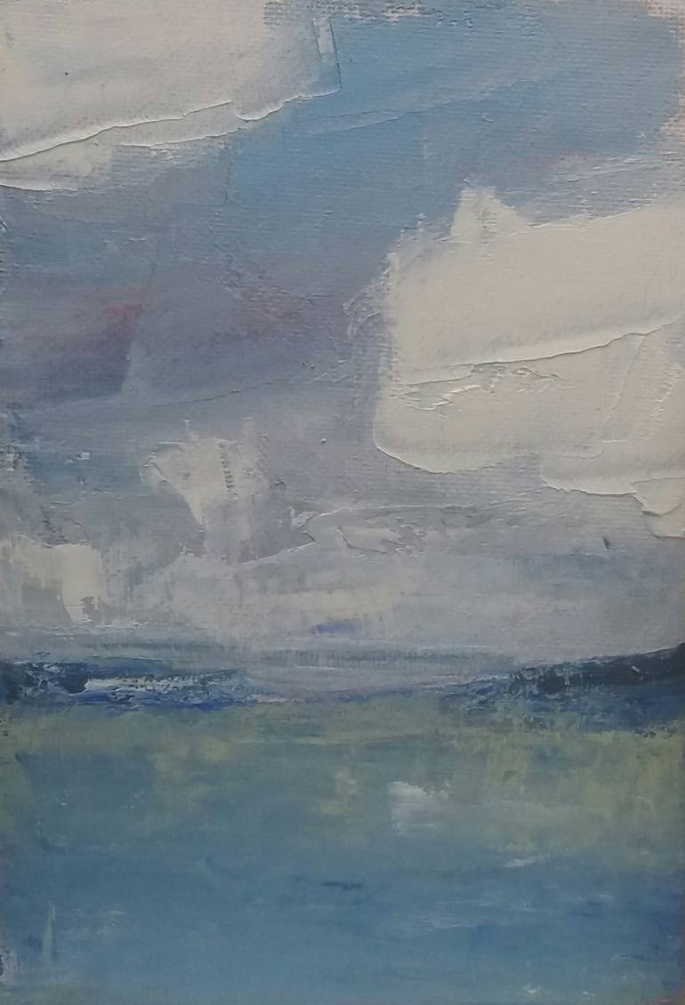 Clouds over the Solent Painting by Alan Daysh | Saatchi Art