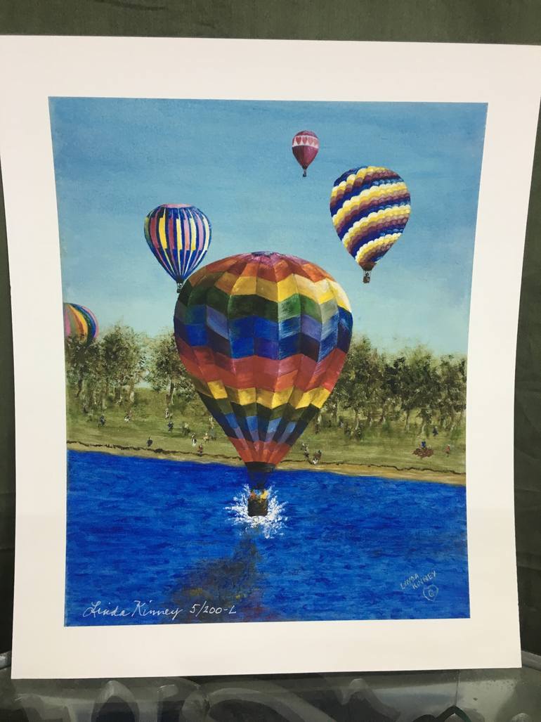 Splashdown Printmaking by Linda Kinney | Saatchi Art