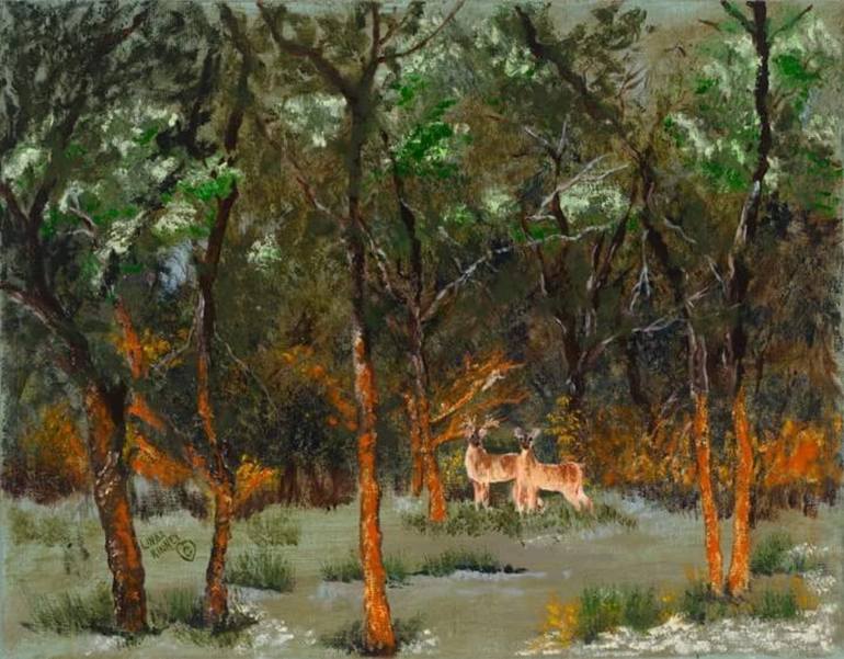 Golden Sunrise Painting by Linda Kinney | Saatchi Art