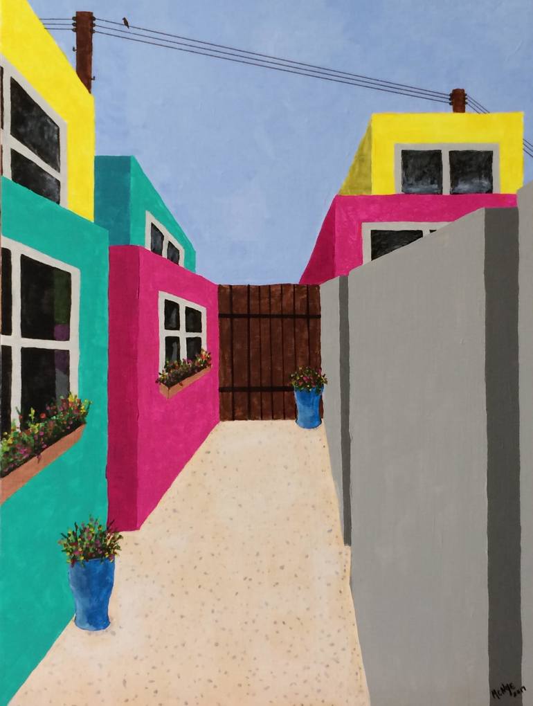 LONE BIRD Painting by Mitch Nye | Saatchi Art