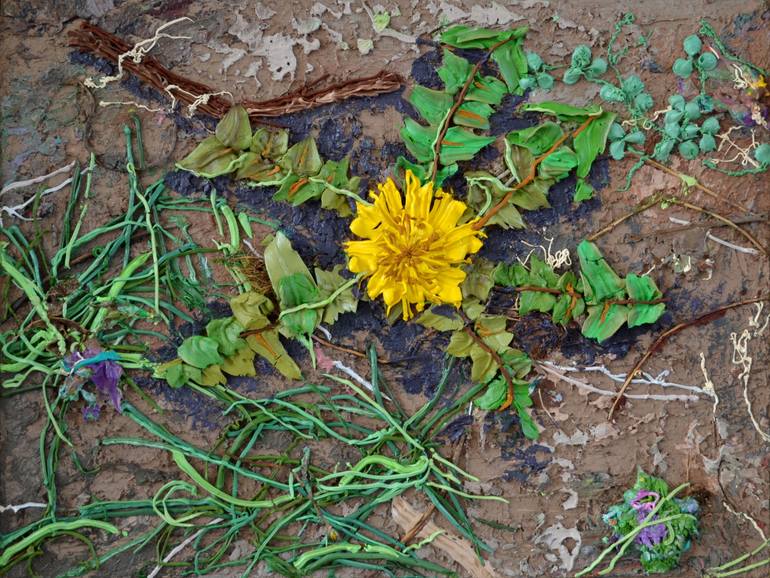 First Dandelion of Spring Painting by Kristina Baker | Saatchi Art