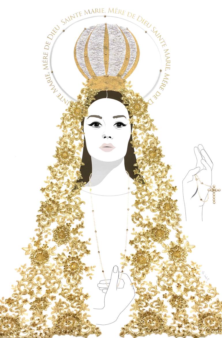 Virgin Mary Collage by Maria Camila Rodriguez | Saatchi Art