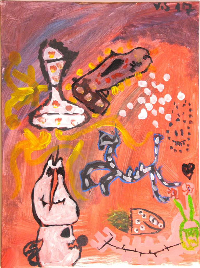 The Strange Planet Painting by Vardan Baron | Saatchi Art