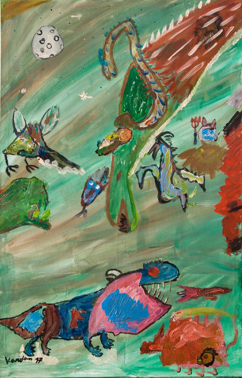 The Meteorite Painting by Vardan Baron | Saatchi Art