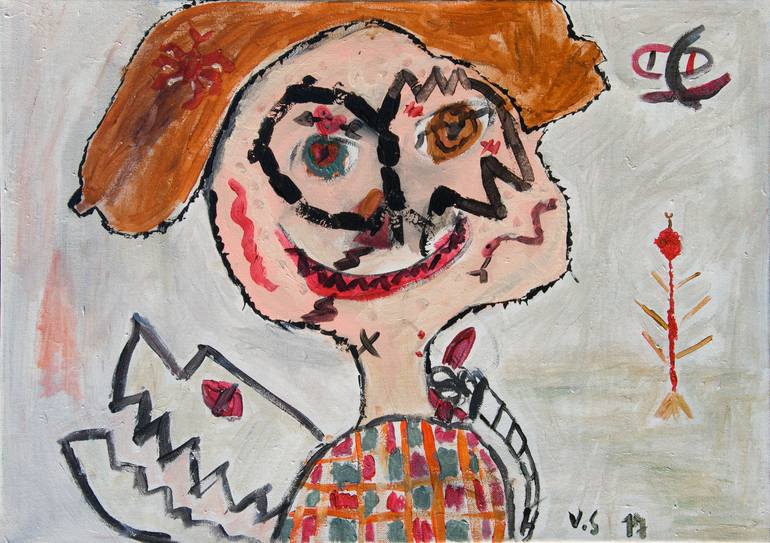 The Killer Girl Painting by Vardan Baron | Saatchi Art