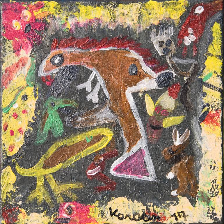 The Last Dinosaur Painting by Vardan Baron | Saatchi Art