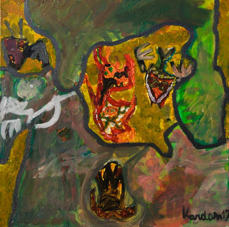 A Possessed Horse Painting by Vardan Baron | Saatchi Art