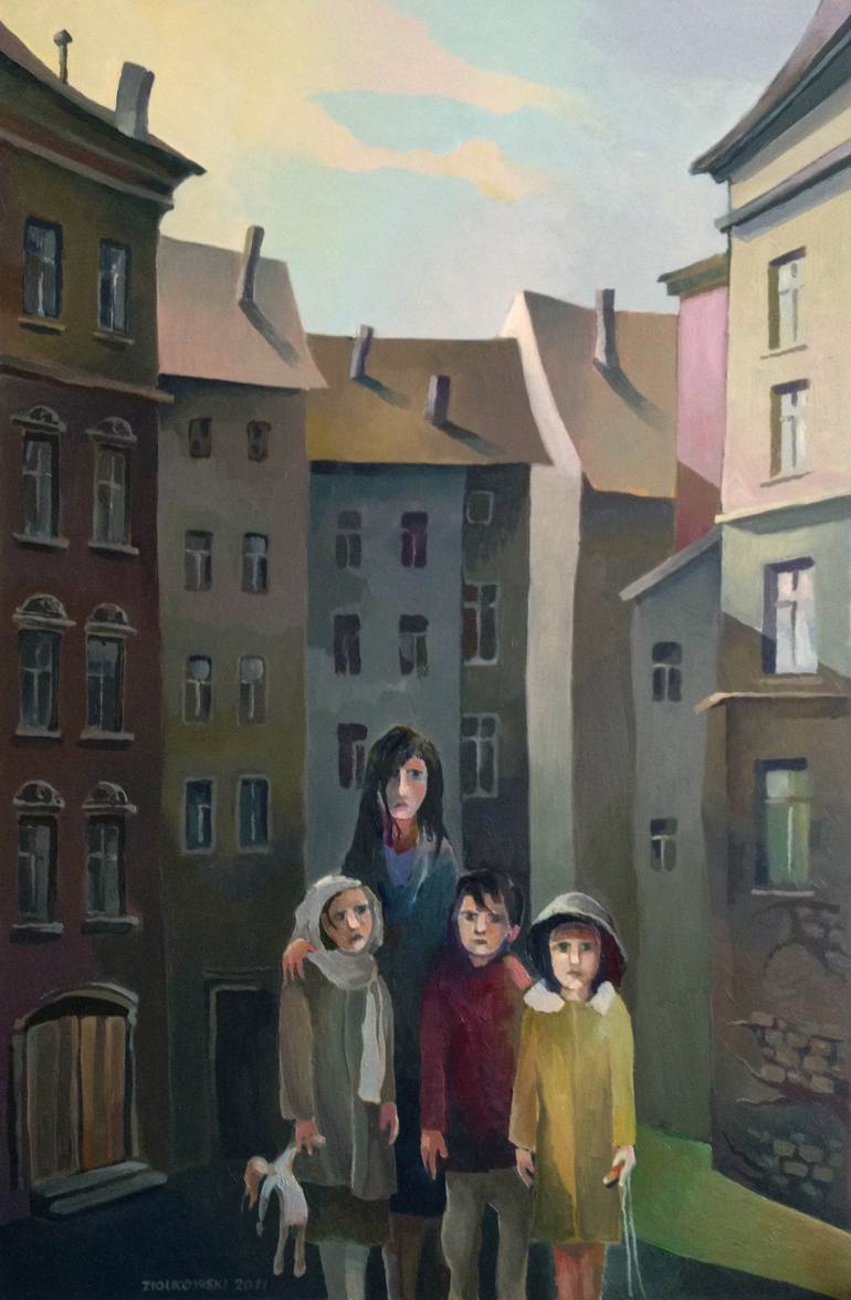 THE BACKYARD Painting by Gregor Ziolkowski | Saatchi Art