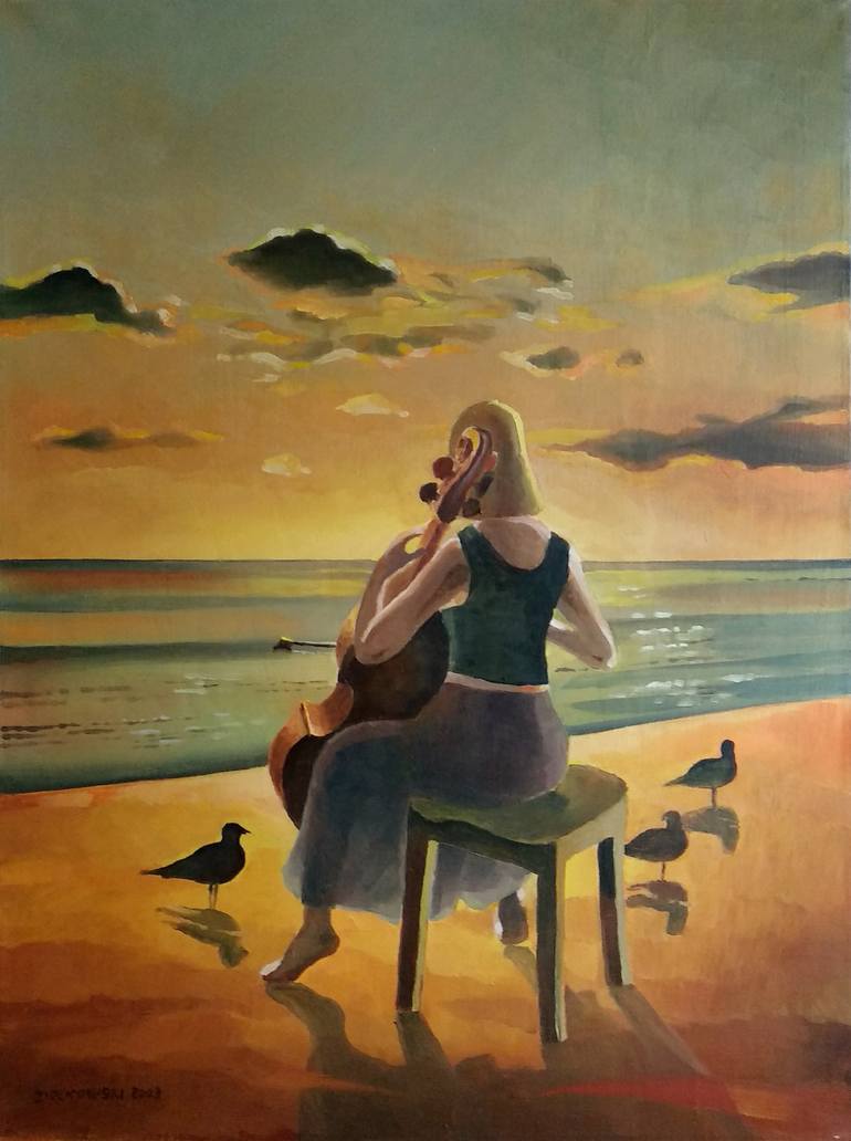 THE WARM EVENING Painting by Gregor Ziolkowski | Saatchi Art