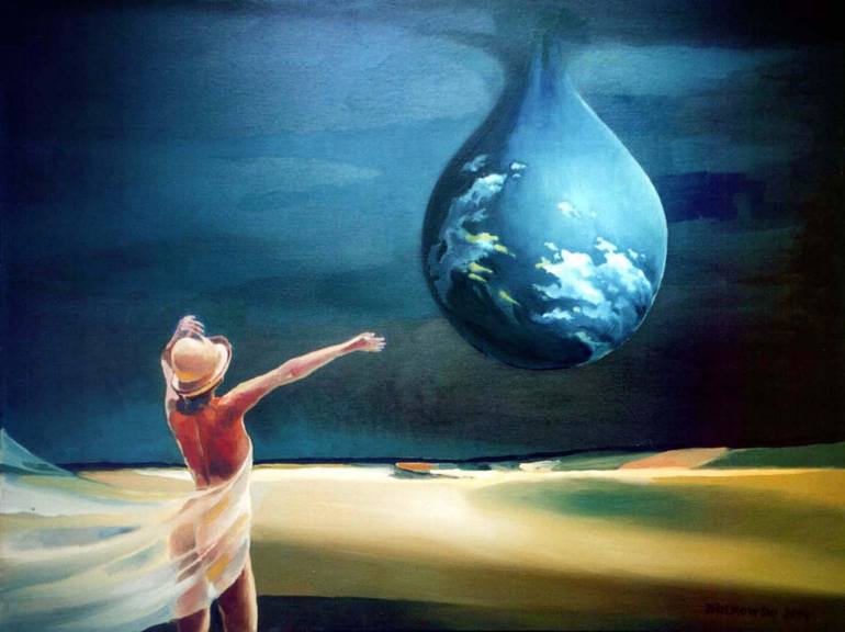 THE DROP Painting by Gregor Ziolkowski | Saatchi Art